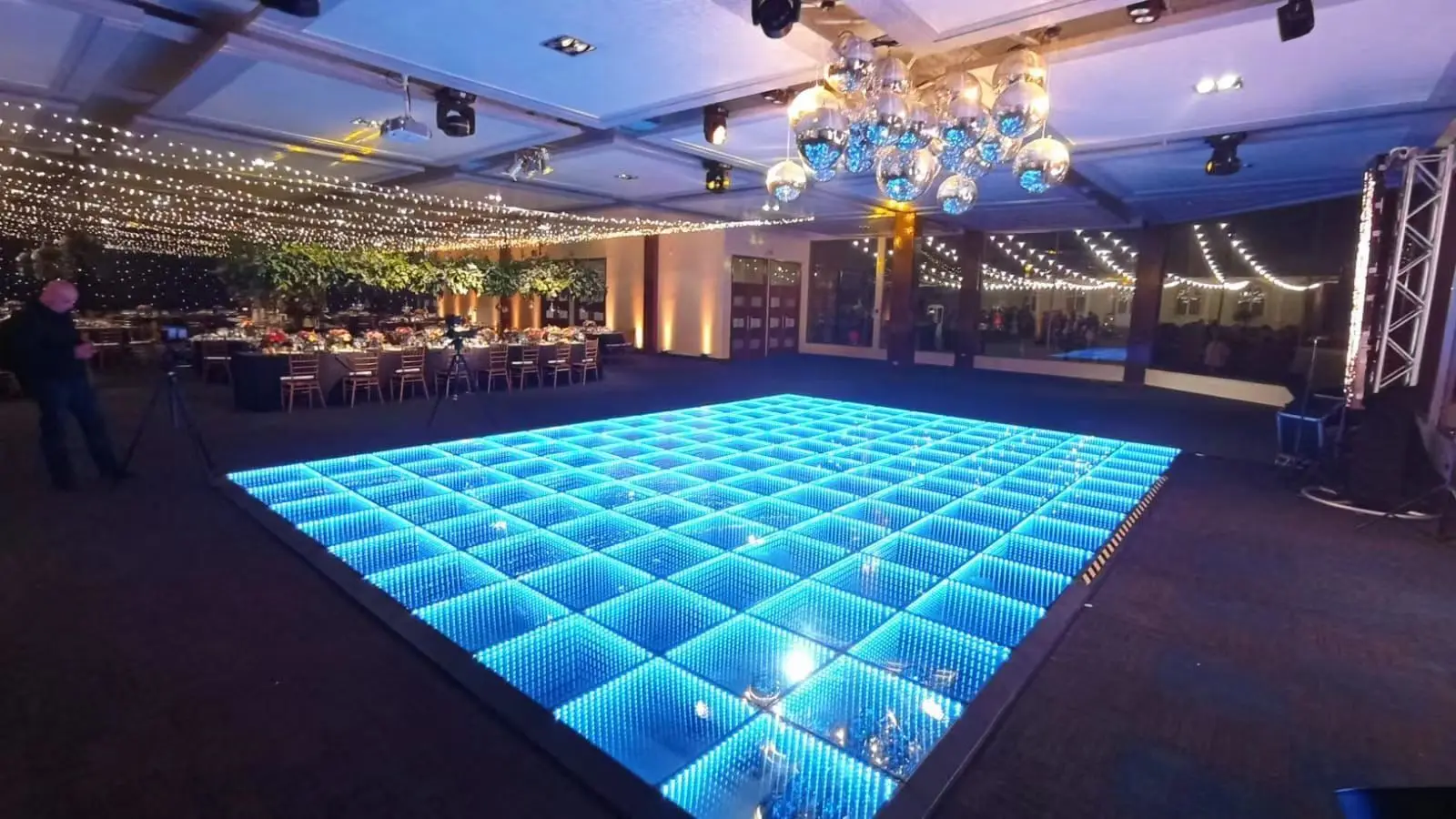 Led Dance Floor Magnetic Led Wedding Party Event Fiestas 3d Infinity ...