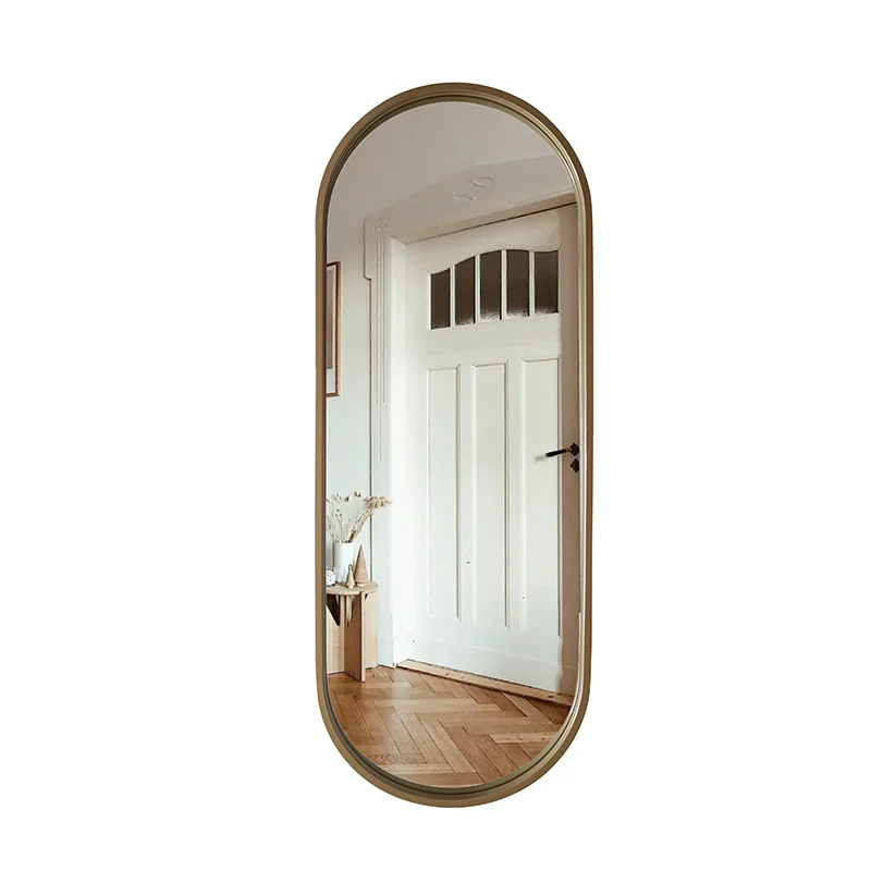 custom big large metal frame gold black long full length runway oval ...