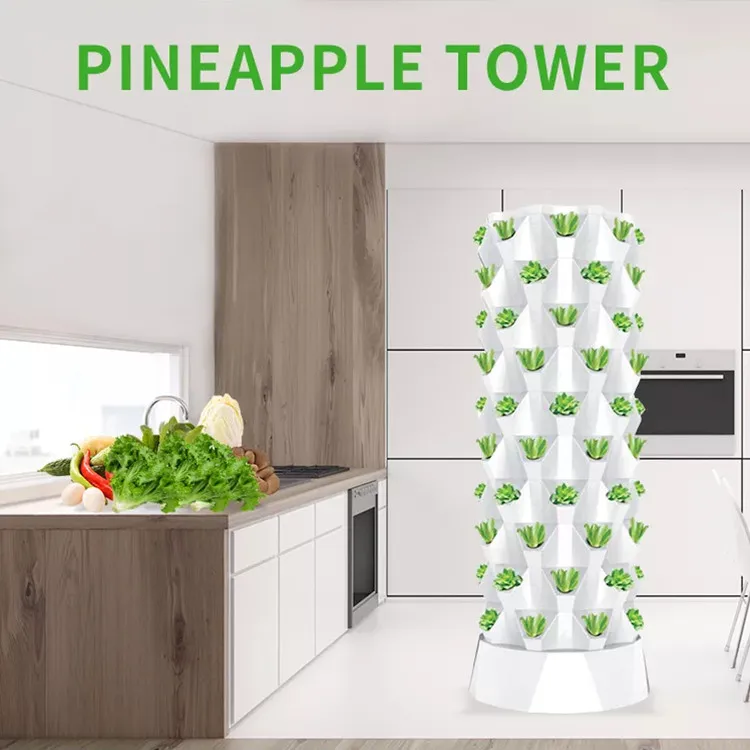Hydroponics Growing System Vertical Farming Rotating Tower Aeroponic ...