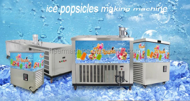 Popsicle Machine Industrial Ice Lolly Popsicle Sticks Maker Machine ...