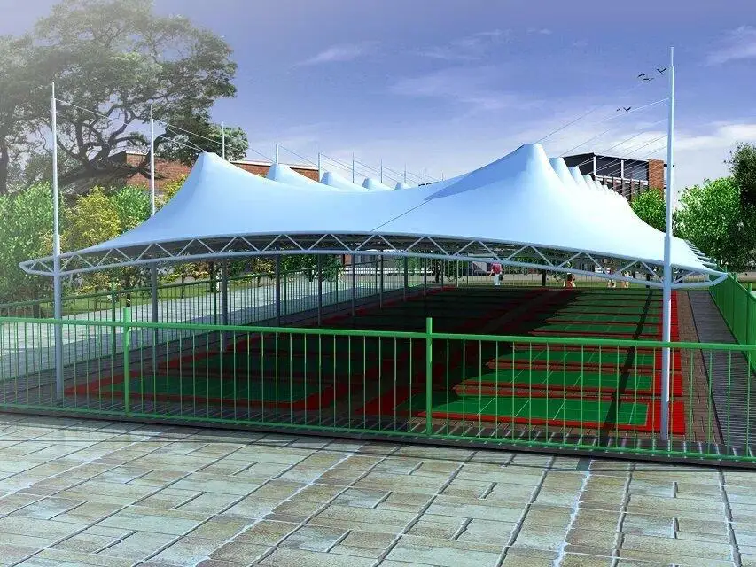 Tensile Fabric Architecture Membrane Shade Canopy Roof