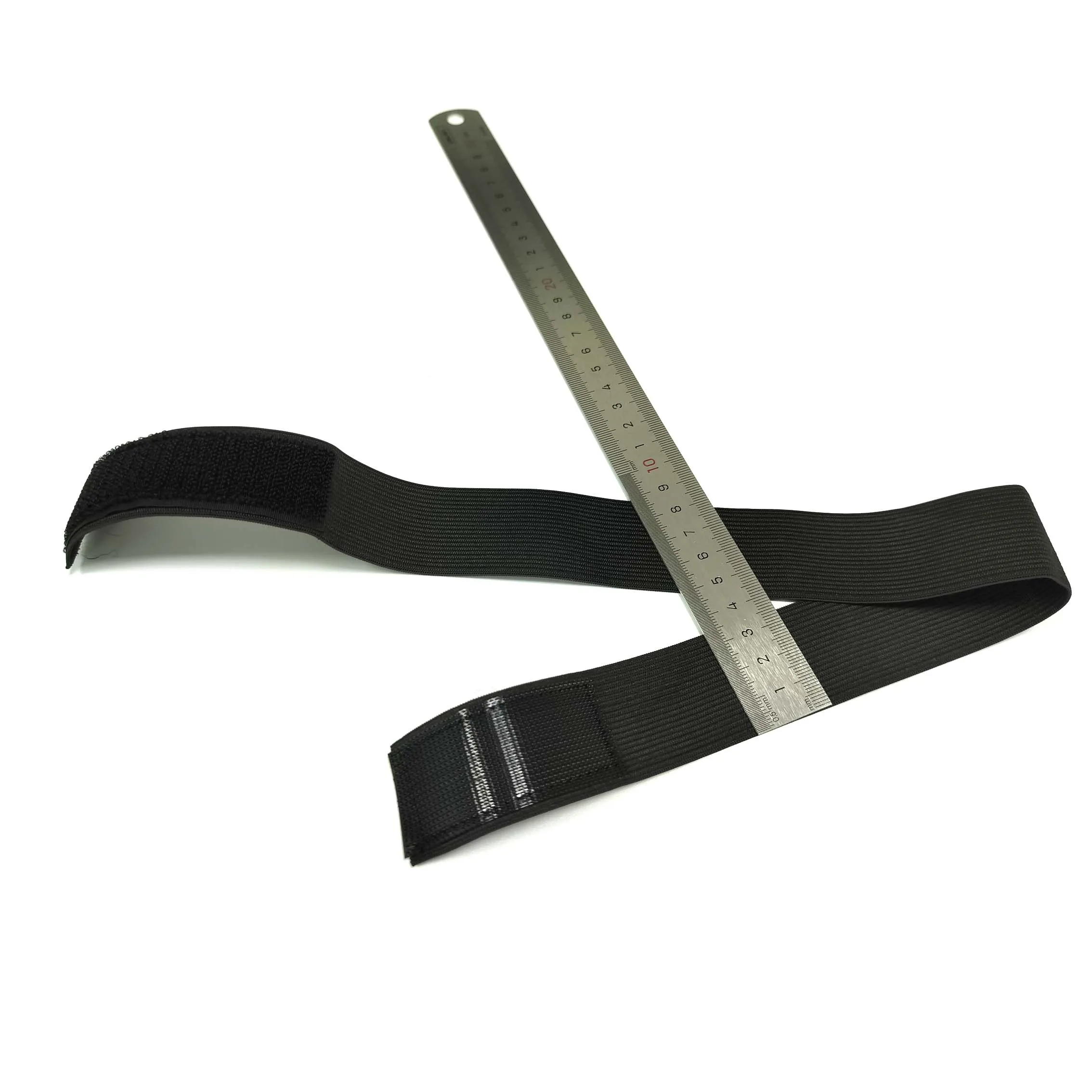 DANSKY Hook and Loop Style Hair Band 35mm Black Elastic Band Easy to ...