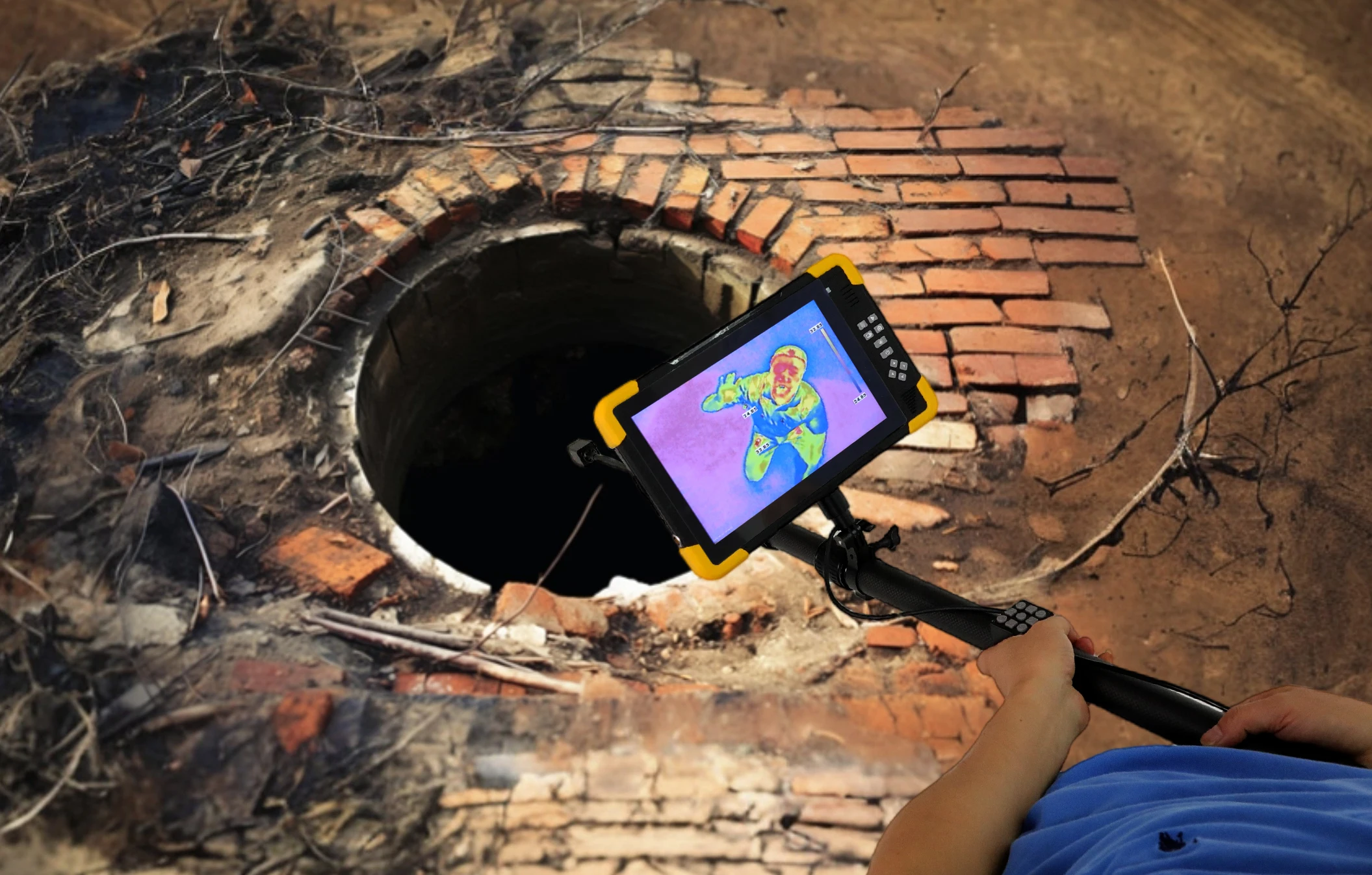 4K Infrared Thermal Image Talk-back Camera Inspection System With 11 ...