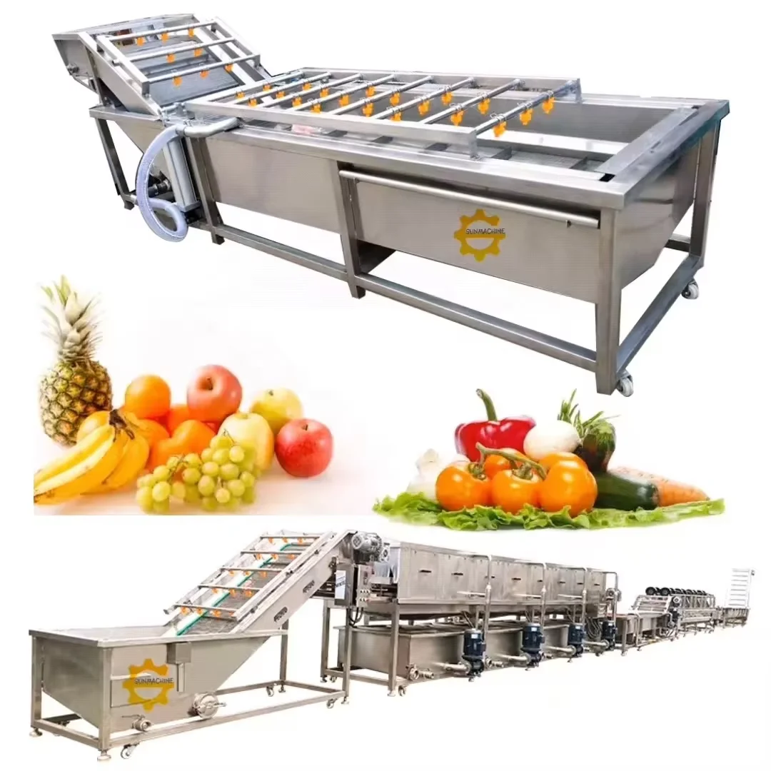 Industrial Fruit & Vegetable Washing Machine - High Efficiency