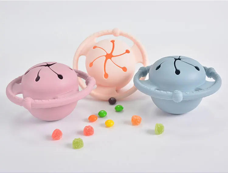 Ufo Shape Kid Snack Container Food Grade Silicone Cup Baby Children ...