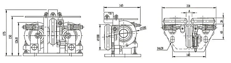 Kone Elevator Roller Guide Shoes HZ100 - Durable & Efficient