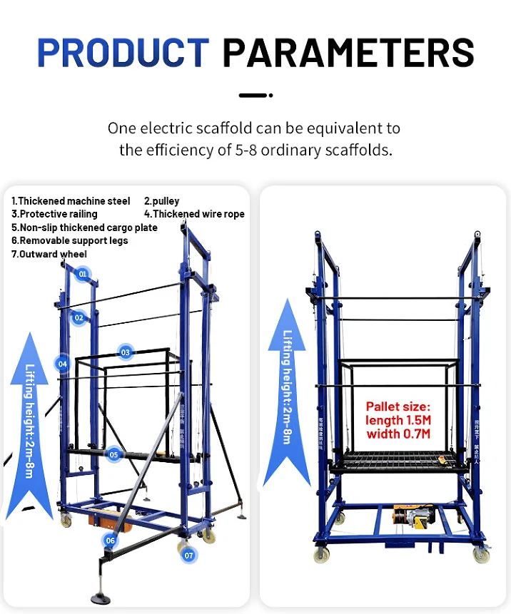 Construction Scaffolding Equipment Electric Scaffolding Platform ...