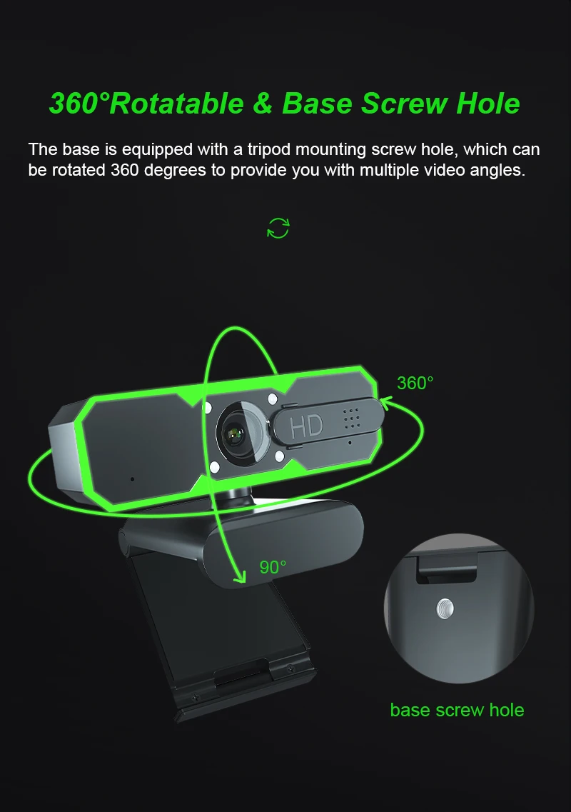 Anywii Factory Oem H782 Fhd Rgb Lights Gaming Webcam Web Camera 1080p ...