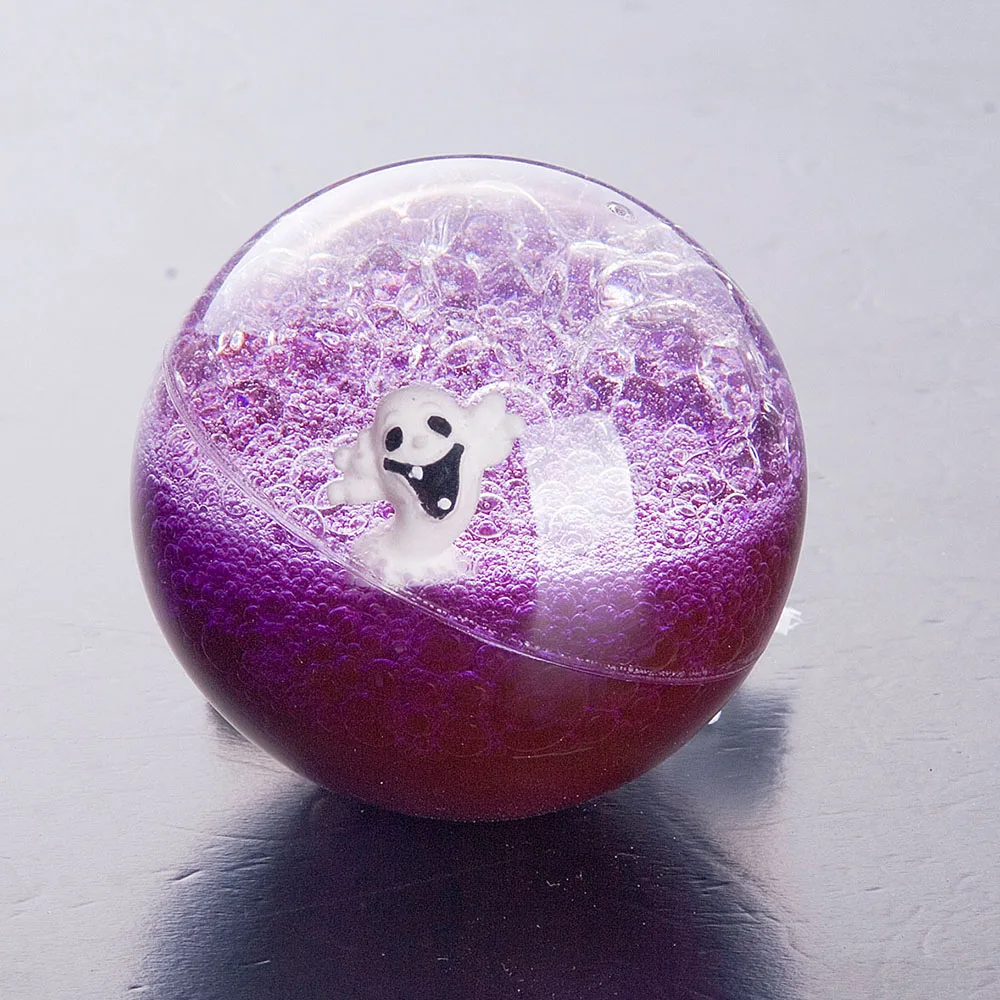 Kawaii 45mm 60mm 80mm Liquid Glitter Stress Ball Toy Tpu Rubber Bouncy ...