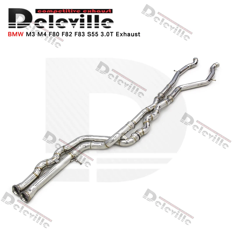 Performance Exhaust Equal Length Mid Pipe For Bmw M3/m4 F80 F82 F83 S55 ...
