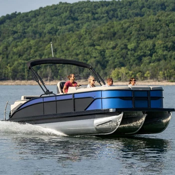 Luxury Tritoon High Speed Pontoon Sport Boat 19-27ft With Ski Tower For ...