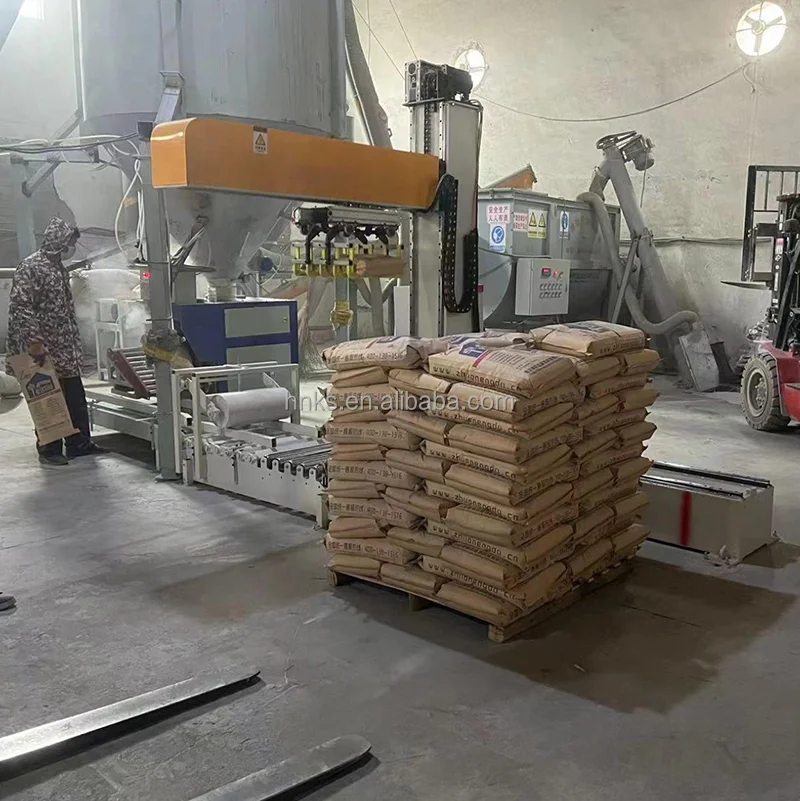Robot Arm Gripper Bag Box Palletizer Stack Robotic Palletizer Machine For Bagging Production ...