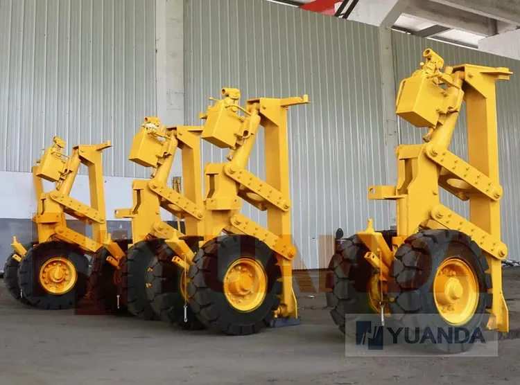 Portable Wing Move Lift Container Mobilizer Rubber Dolly