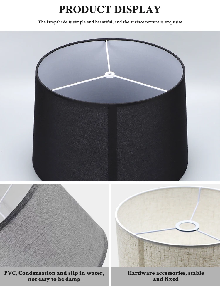 PVC Fabric Lampshade - Customizable, Easy Install