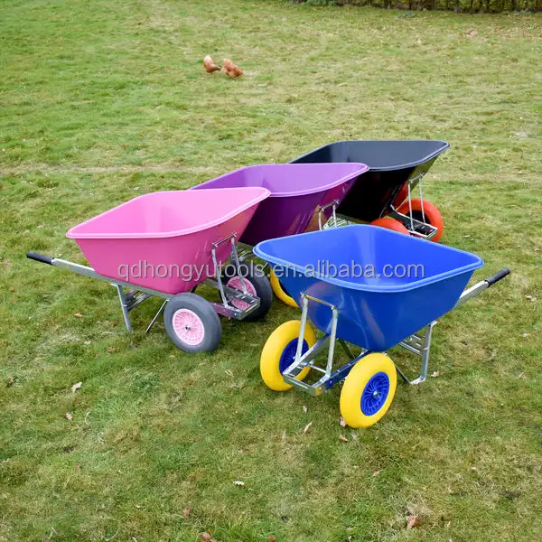 Durable 200L Plastic Tray Wheelbarrow - Perfect for Gardens ...