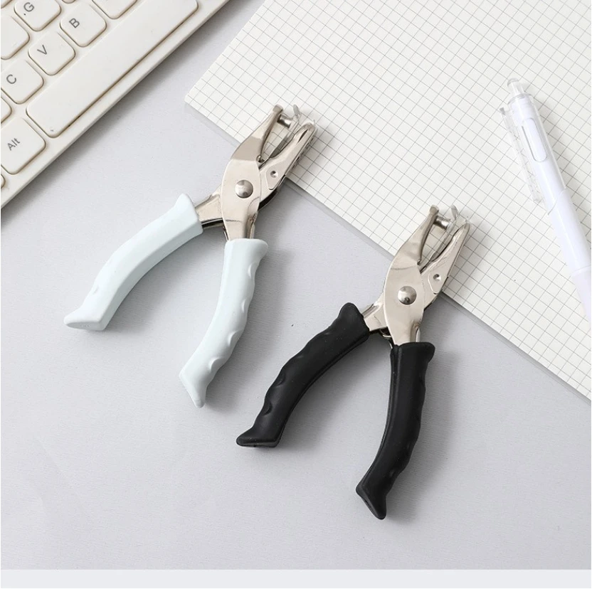 6mm Round Hole Coated Rubbermanual Punch Officesingle-hole Loose-leaf ...