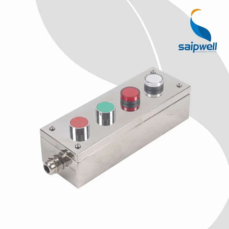 Ip66 Equipment Protection Emergency Stop Control Switch Push Button Box ...