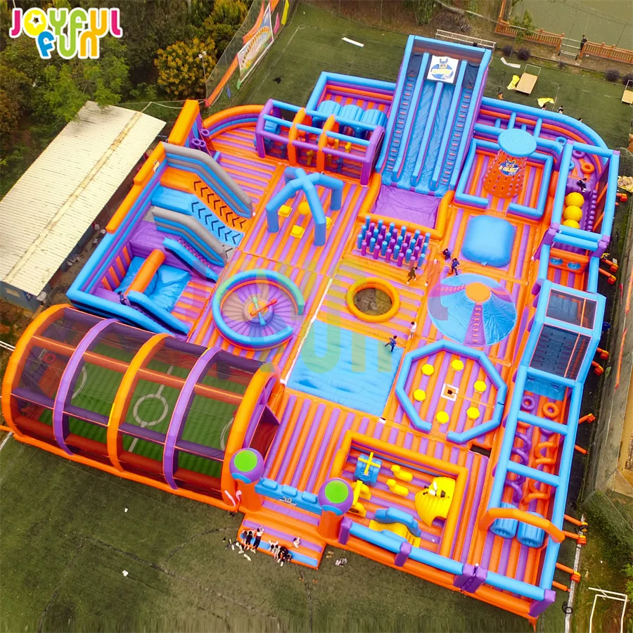 Joyful Fun Giant Inflatable Indoor Theme Park Inflatable Playground ...