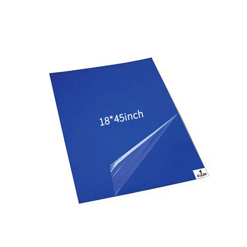 44.75x113.5cm Cleanroom Disposable Sheet 18"x45" Pe Film Adhesive ...