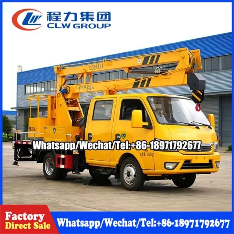 Telescoping High Altitude Lifting Truck Mounted Manlift Aerial Working ...