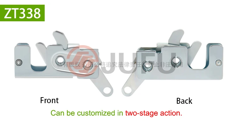 Rotary Door Latch Trailer Door Panel Concealed Rotary Latch Lock With Steel Lockout Draw Latch