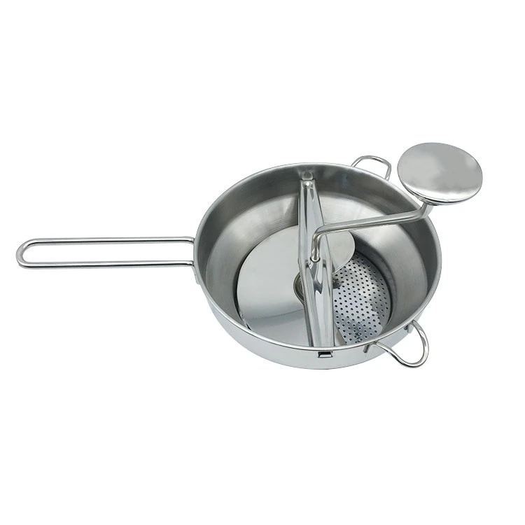 Hand-held Vegetable Stainless Steel Meat Funnel Manual Rotary Press ...