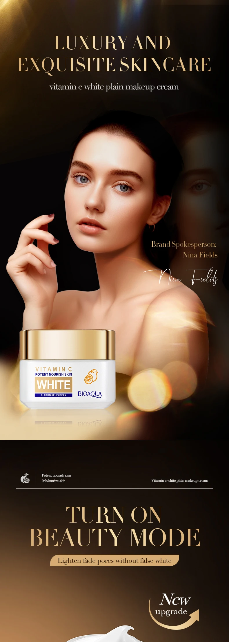 Bioaoua Vitamin C Cream 50g Moisturizing Skin Care Authentic Wholesale ...