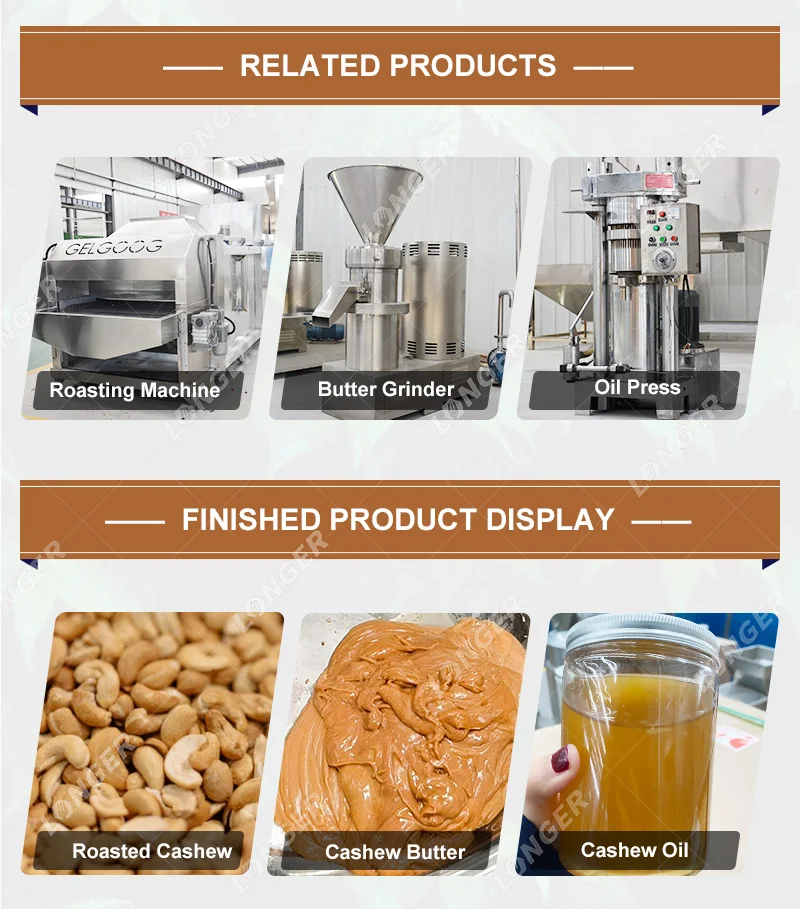 Full Automatic Raw Kaju Caju Production Line Bearing Small Scale Cashew ...