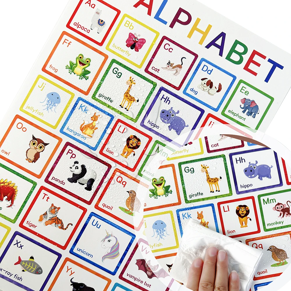 Custom Children Education Posters - Alphabet & Numbers