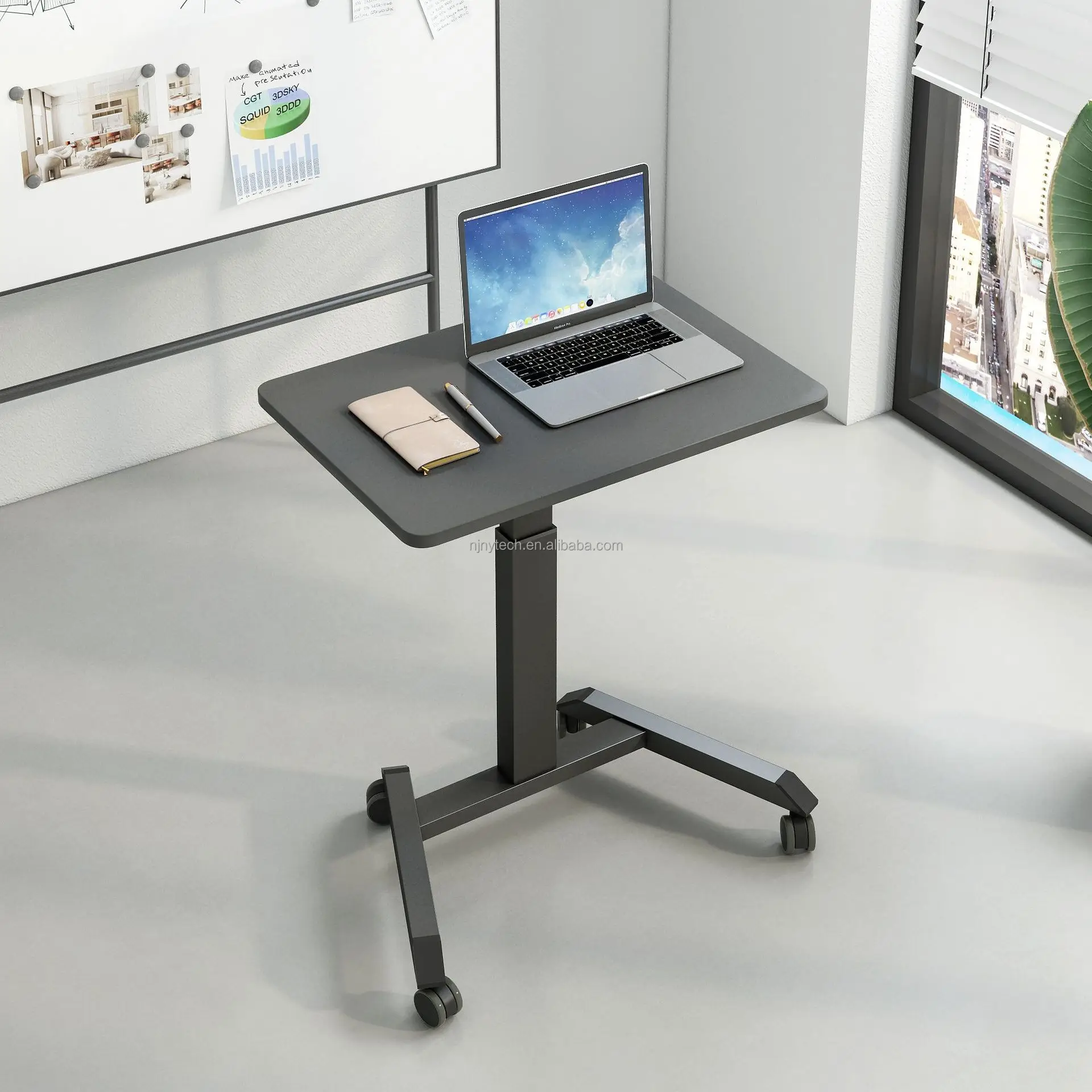 Modern Simple Pneumatic Lift With Mobile Casters Bedroom Living Room ...