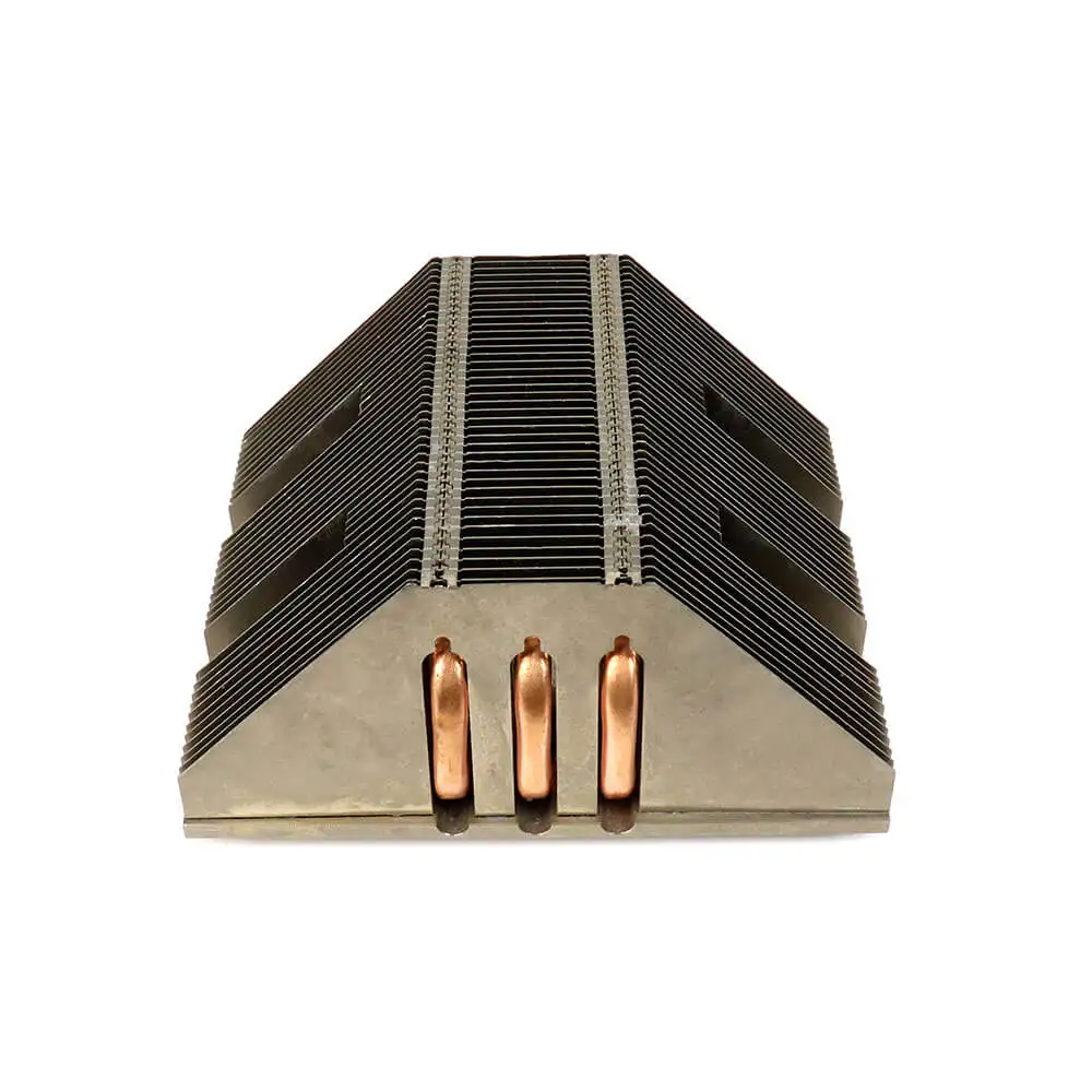 Customized Double Heat Pipe Stacked Large Zipper Fins Heatsink for ...