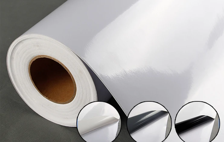 Glossy White Transparent Pvc Car Vinyl Sticker Eco Solvent Warp Inkjet ...