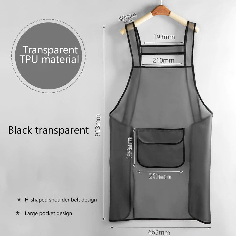 Wholesale Kitchen Household Tpu Sleeveless Oil Proof Waterproof Apron ...