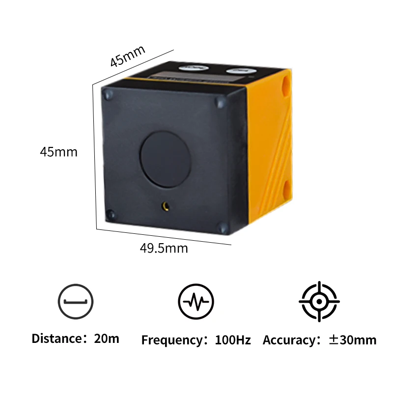 Single-point laser sensor distance measurement 0.1-20m range RS485 ...