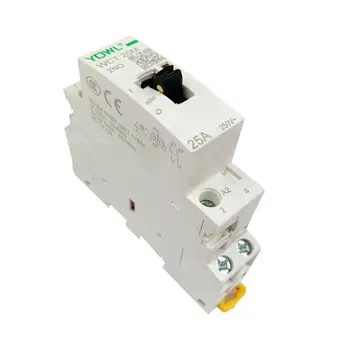 Ac Contactor Modular With Manual Control Switch By Din Rail Mount 2p ...