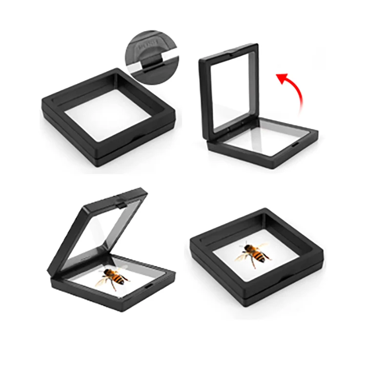 Romi Custom 3D Membrane Clear Transparent Floating Frame Packaging Case ...