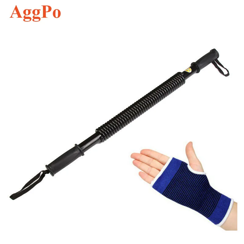 Power Spring Forearm Blaster Bar Chest Exerciser For Men Bicep Shoulder ...