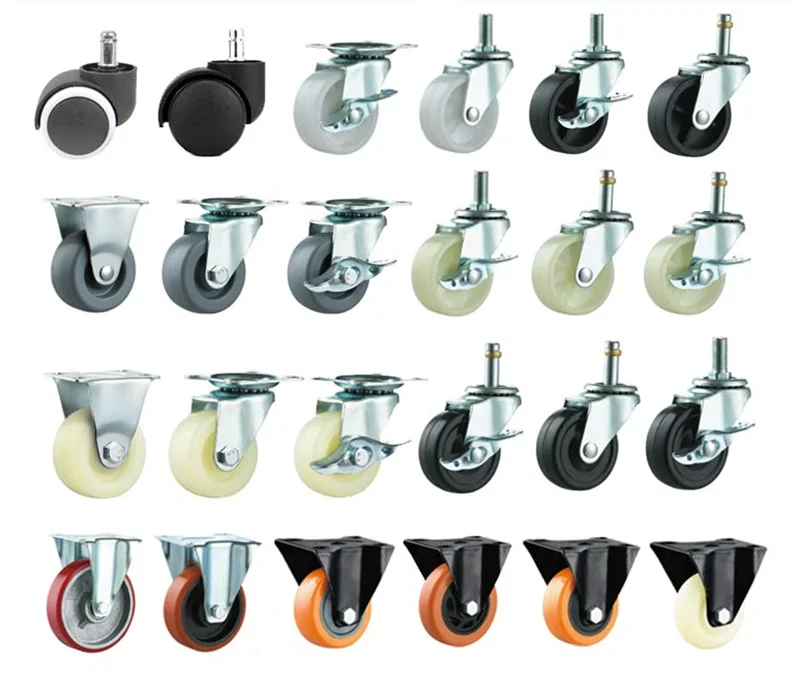 Girl's Gaming Chair Wheels Casters Pink Powder Coating Plastic Wheels ...