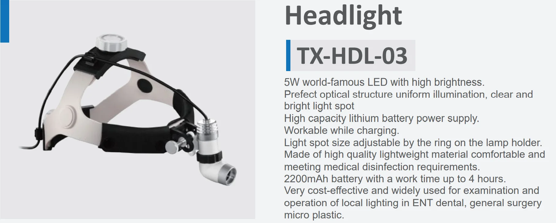 Tx-hdl-01/tx-hdl-02/tx-hdl-03 Aeolus Headlight For Animal Operation ...