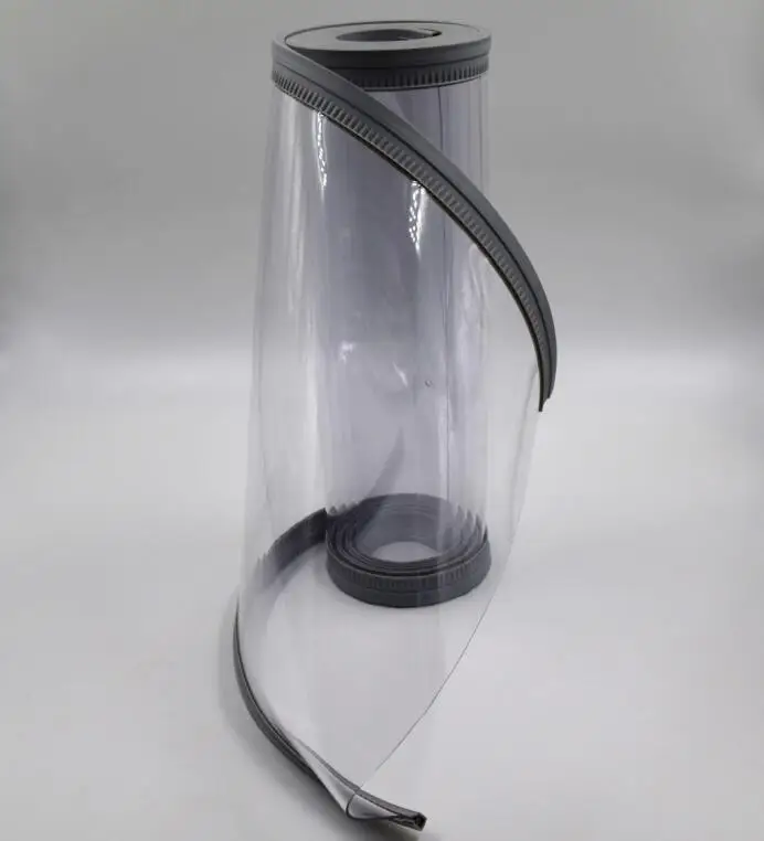 Transparent PVC Strip Curtain Roll - Magnetic & Durable