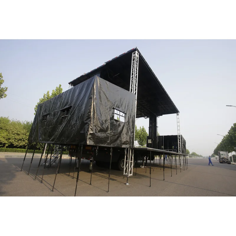 Mobile Stage Trailer From Sinoswan St150 With 160m2 Stage Size For ...