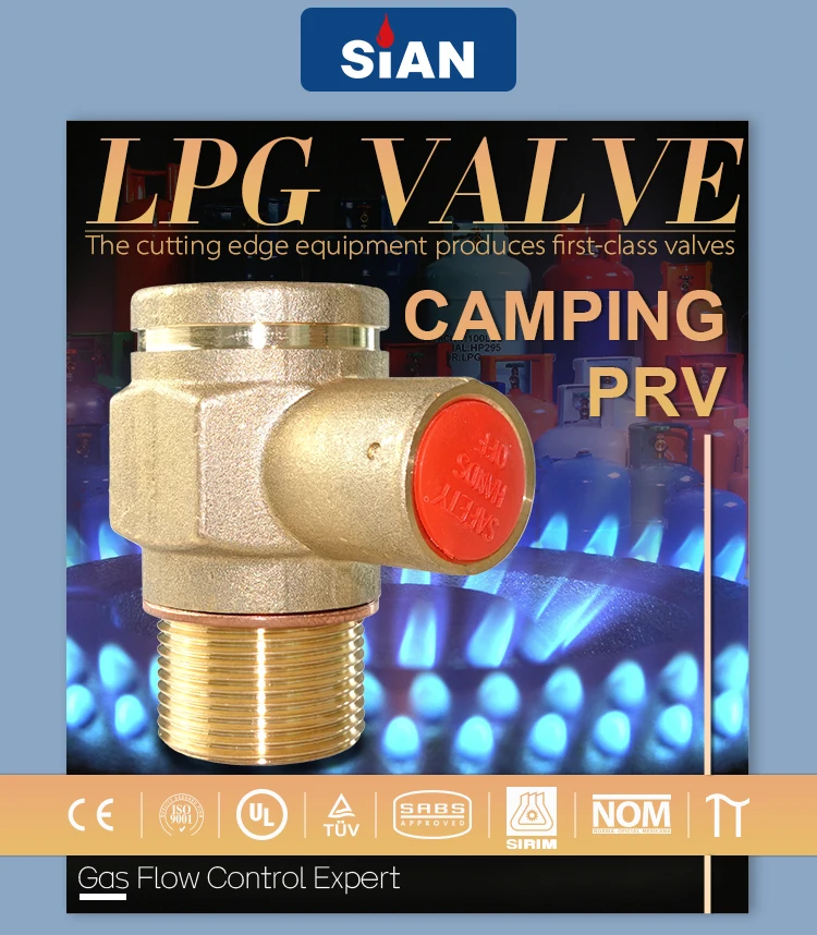 SIAN Manufacturer LPG Cylinder Compact Valves for Camping