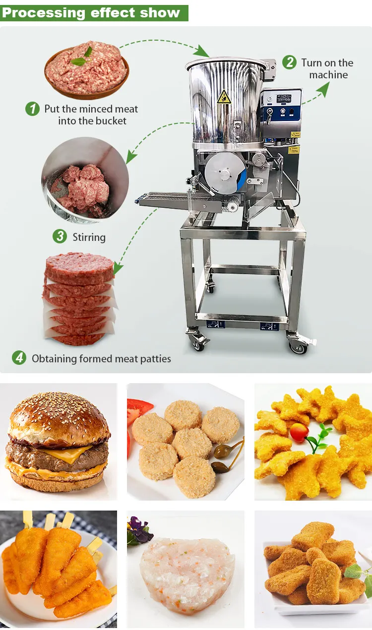 Automatically Meat Pie Form Shape Frozen Beef Bee Hamburg Patty Make ...