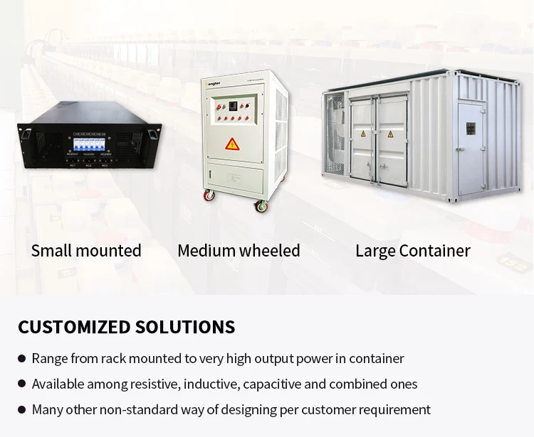 Customized AC Load Bank - 220V, 415V, 100kw - Rack Mounted