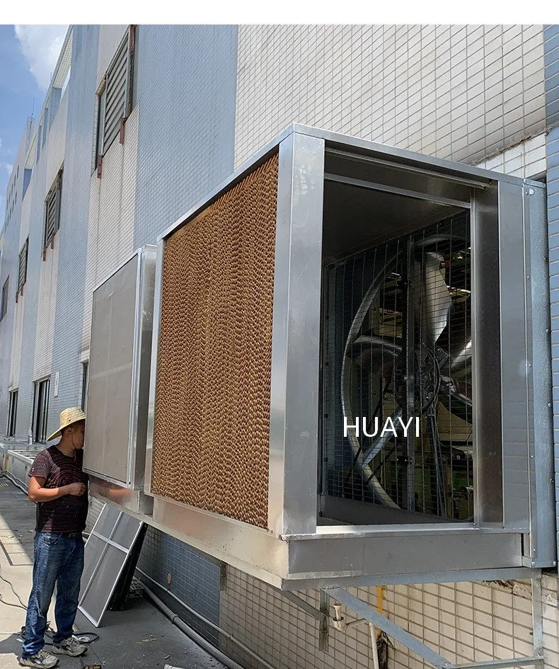 Industrial 380V Wall-Mounted Air Cooler All-In-One Evaporative Cooling ...