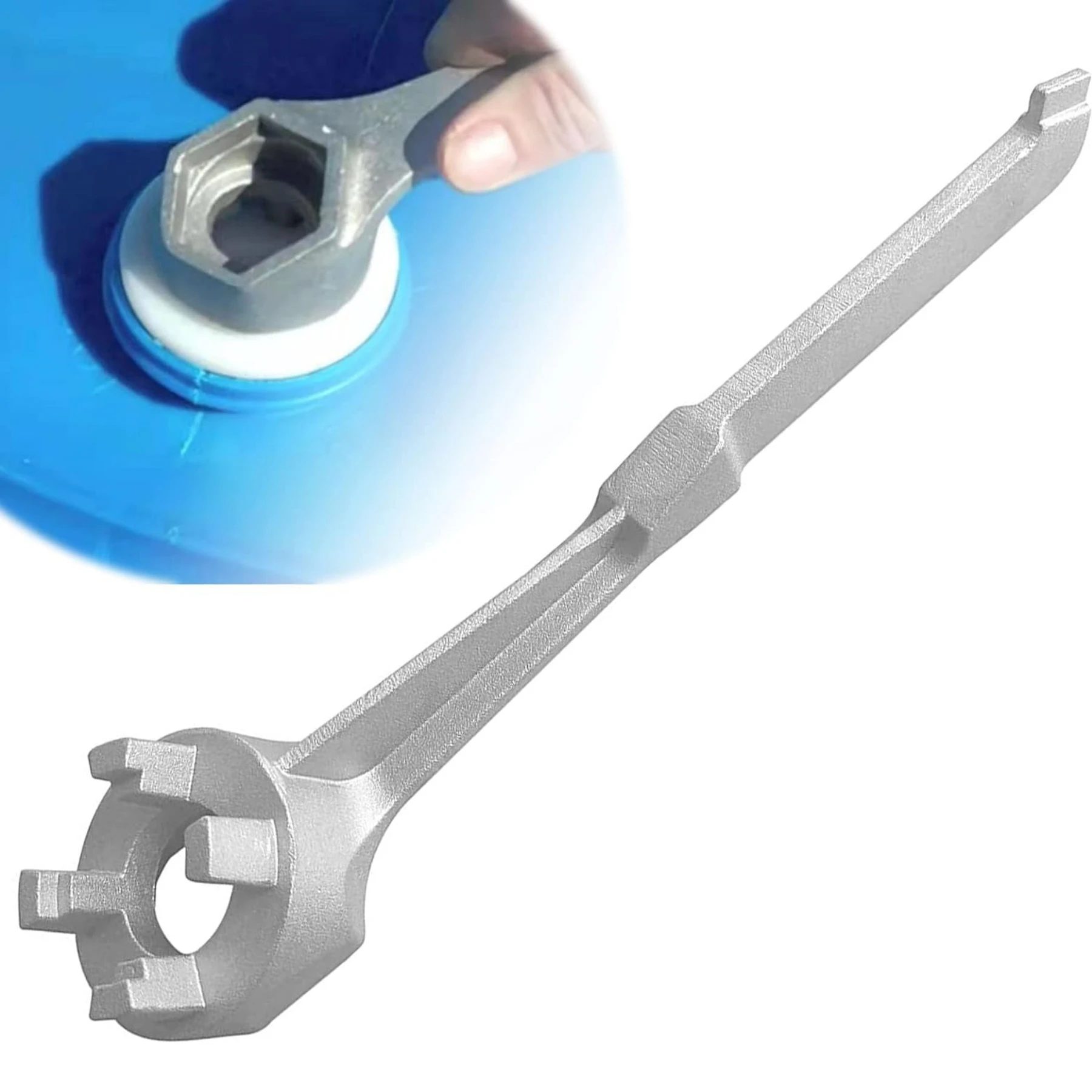 Aluminum Drum Wrench Drum Plug Bung Wrench For Opening 10 15 20 30 50 55 Gallon Drum Fits 2 In ...