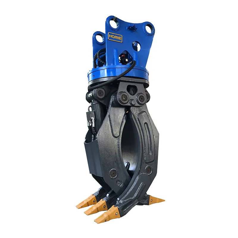 Excavator Wood Steel Grapple Hydraulic Rotary Grab for 4ton 5ton ...
