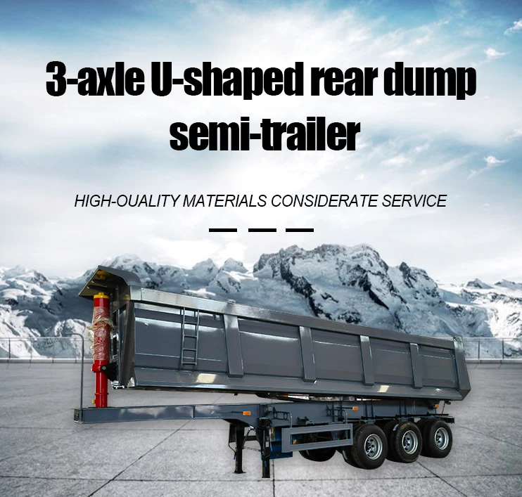 Air Suspension Low Loader Flat Bed Lowering Semi-trailer 30 Tons 45 ...