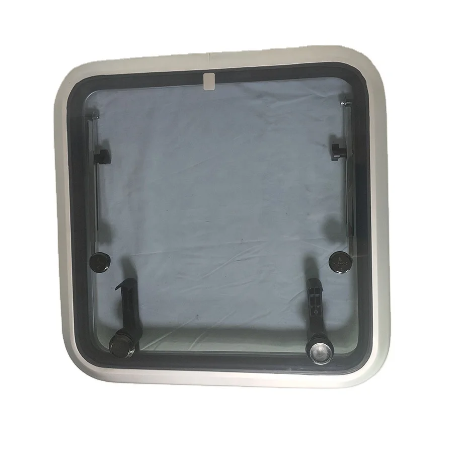 Square Marine Boat Skylight Escape Hatch Tempered Glass Deck Hatch For ...