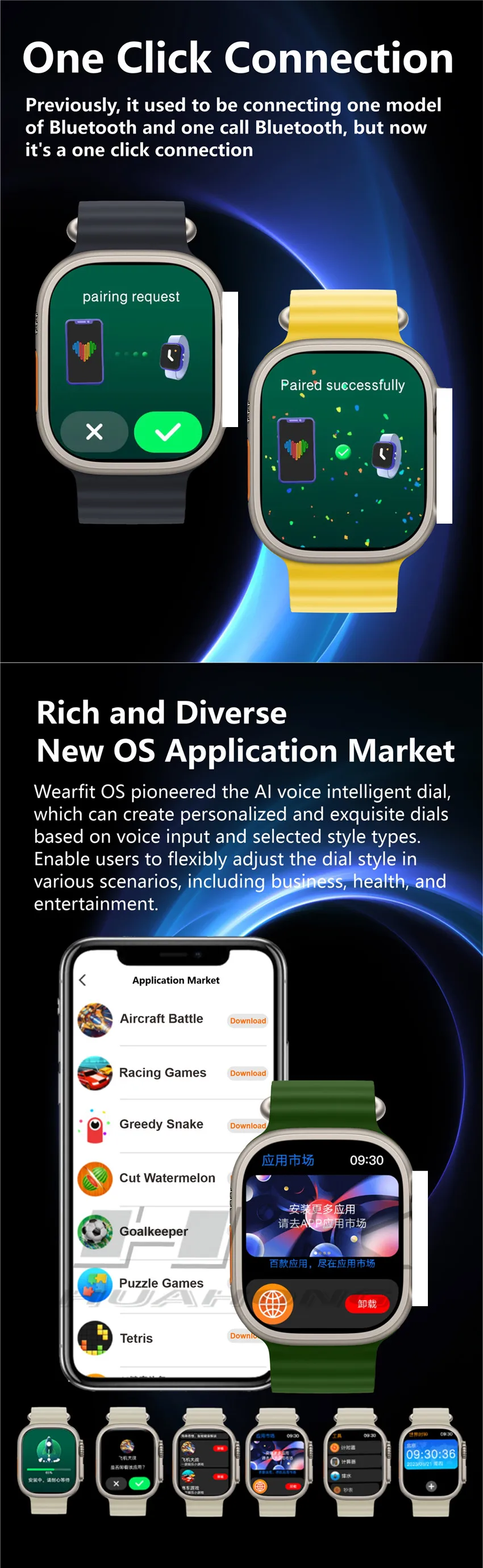 V9 Ultra 2 Smart Watch 2023 Series 9 Digital Watches Ultra 2 Reloj ...